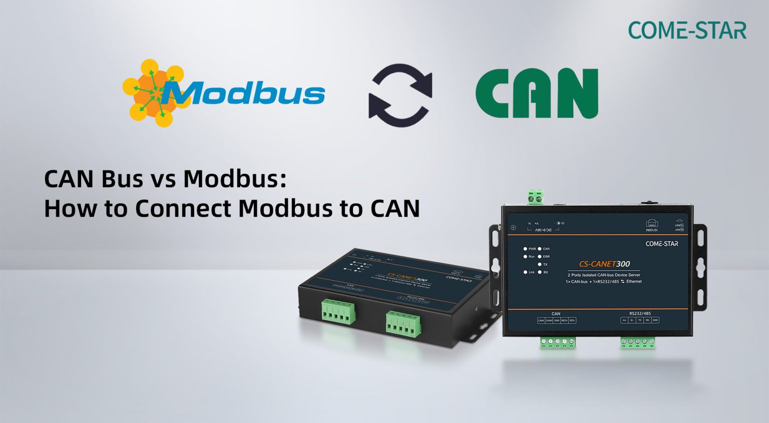 CAN Bus vs Modbus: Key Differences and CAN to Modbus Converter Guide